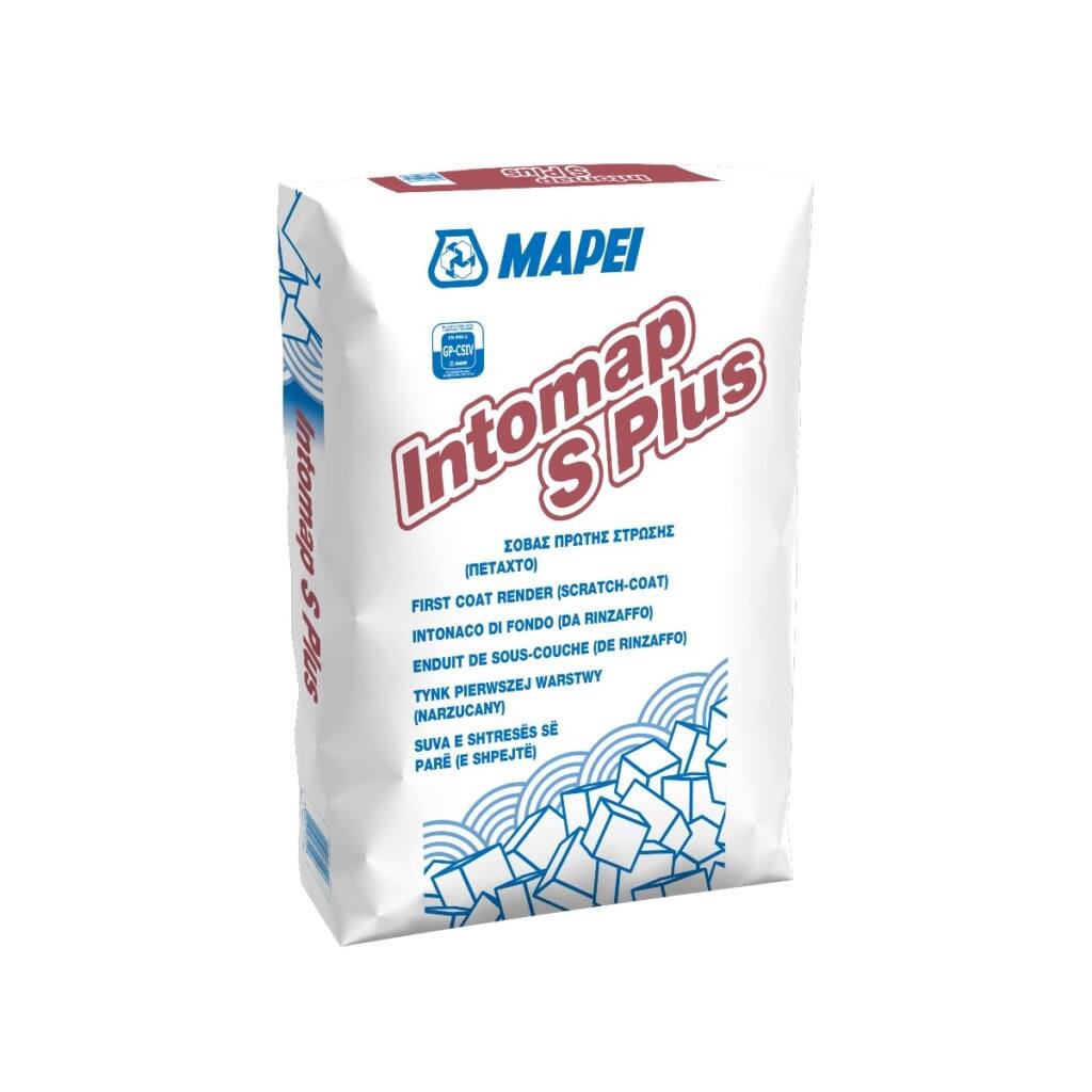 Mapei Intomap S Plus σοβάς πεταχτό 25kg - Home Market - Greece